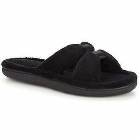 isotoner | Shoes | Isotoner Microterry Satin Slide Slipper Choose Size ...